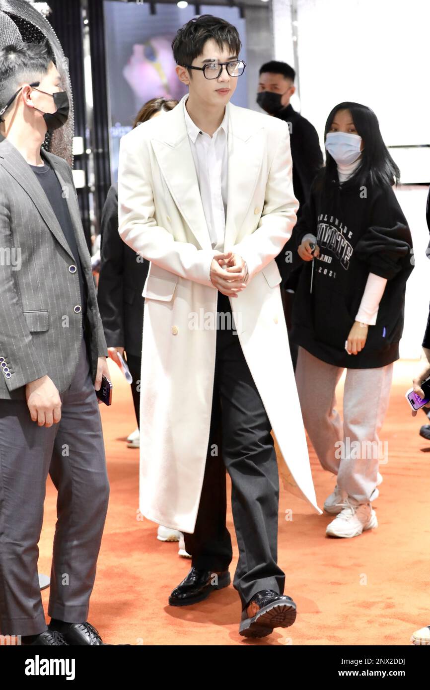 Chinese actor and model Leon Leong attended a brand activity in Beijing ...