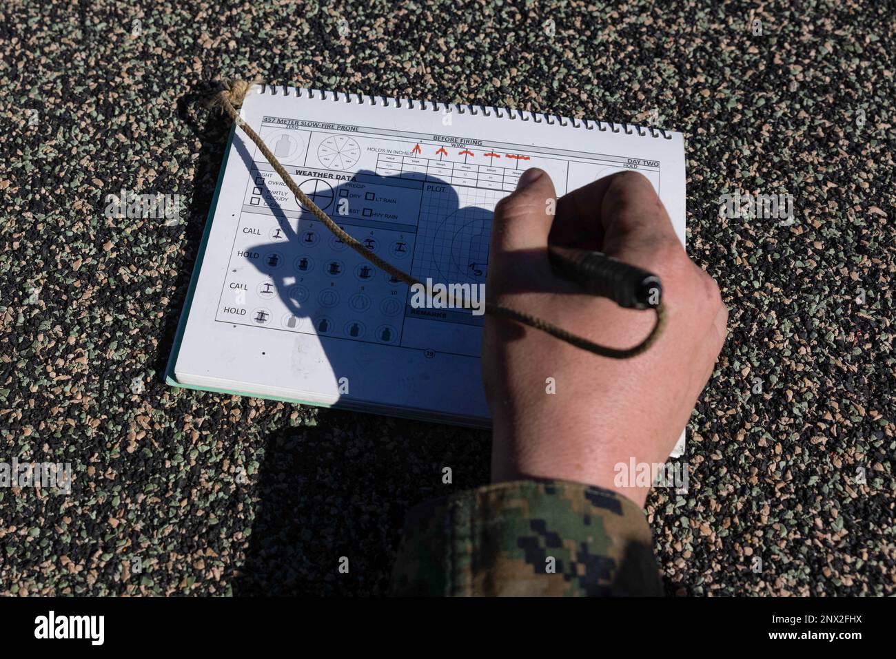 A U.S. Marine Corps recruit with Delta Company, 1st Recruit Training ...