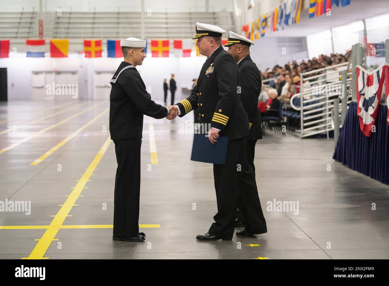 Pass in Review at U.S. Navy Recruit Training Command. More than 40,000 ...