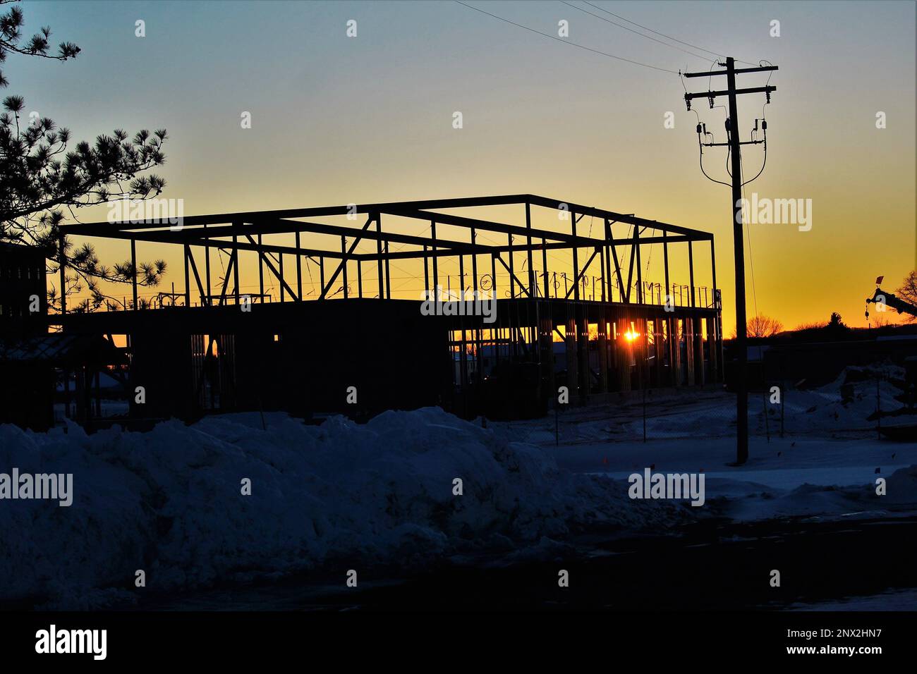 The construction area for a future transient training brigade ...