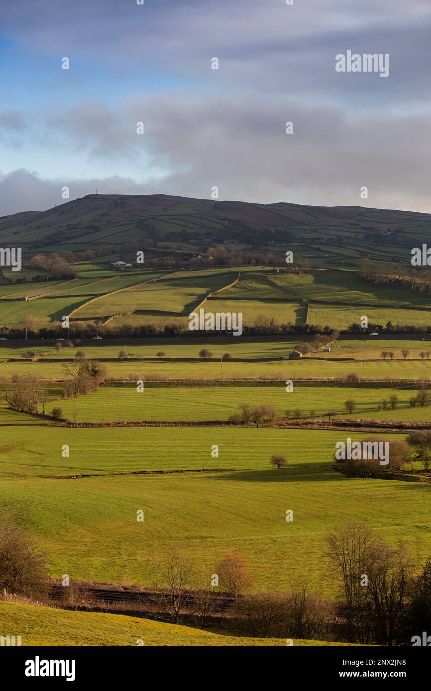 The Aire valley near Skipton, North Yorkshire. Airedale is a geographic ...