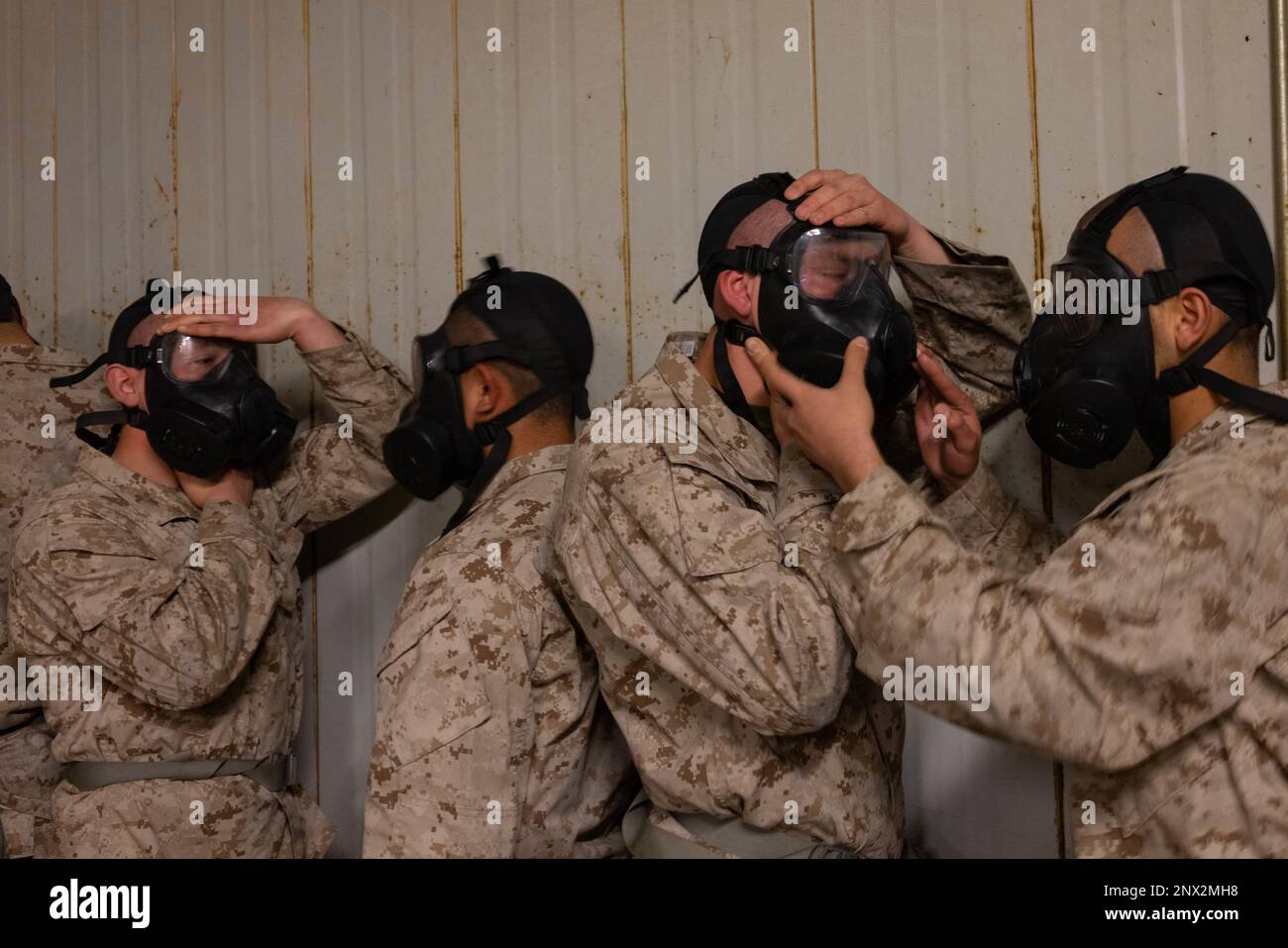 U.S. Marine Corps recruits with Delta Company, 1st Recruit Training ...