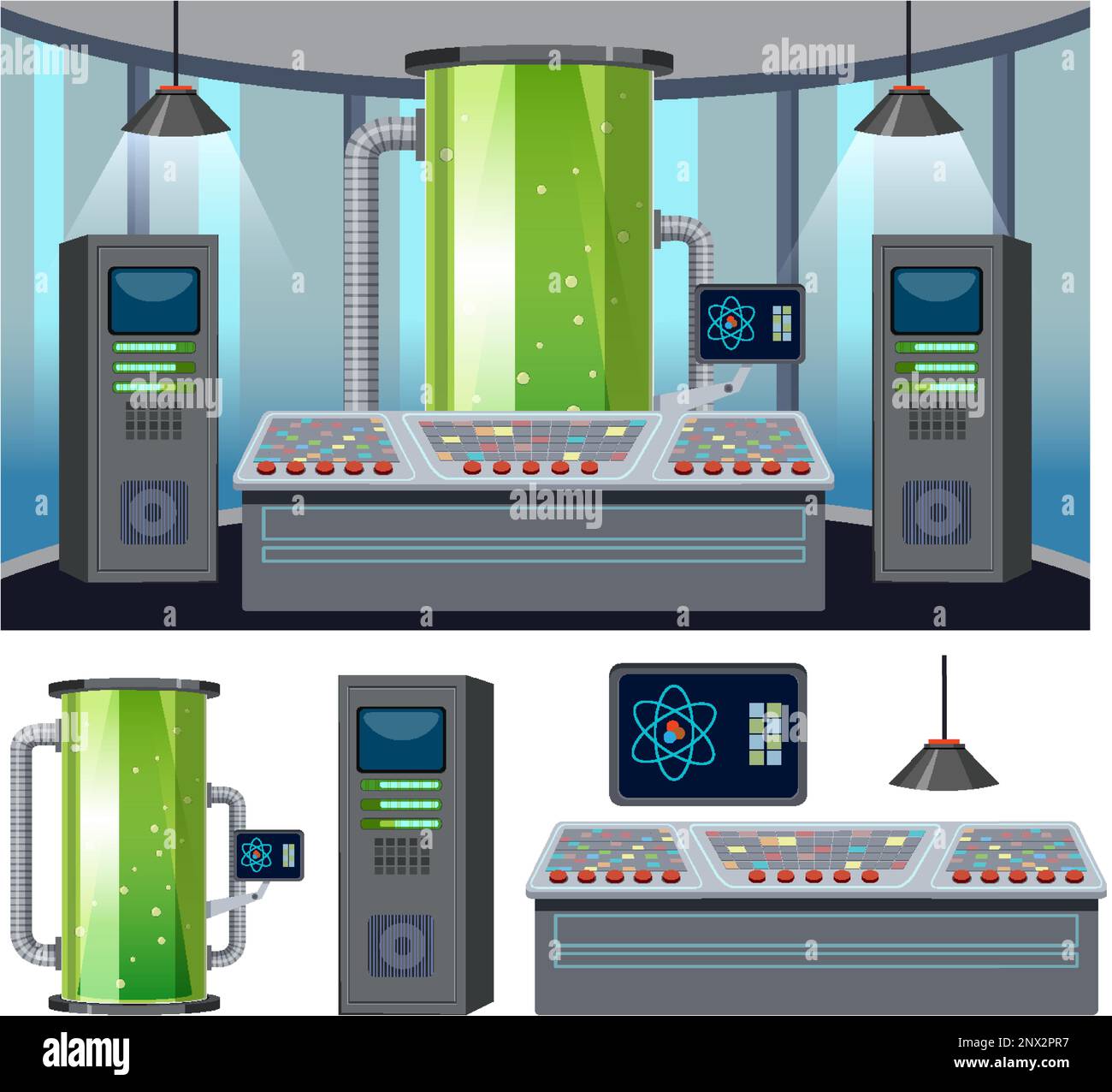 Set of space element and background illustration Stock Vector Image ...