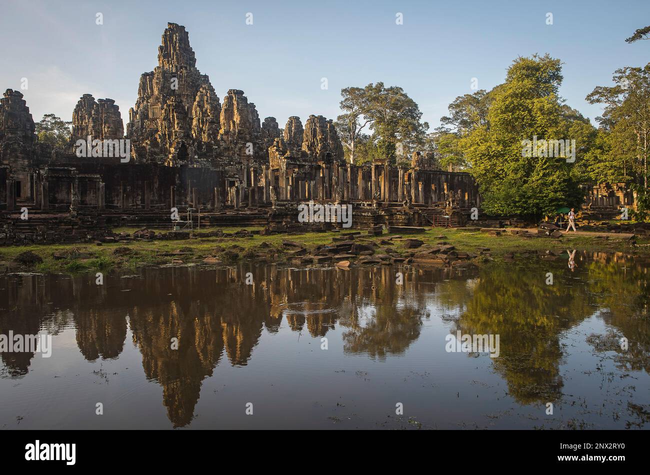 Cambodian temple angkor wat overview hi-res stock photography and ...