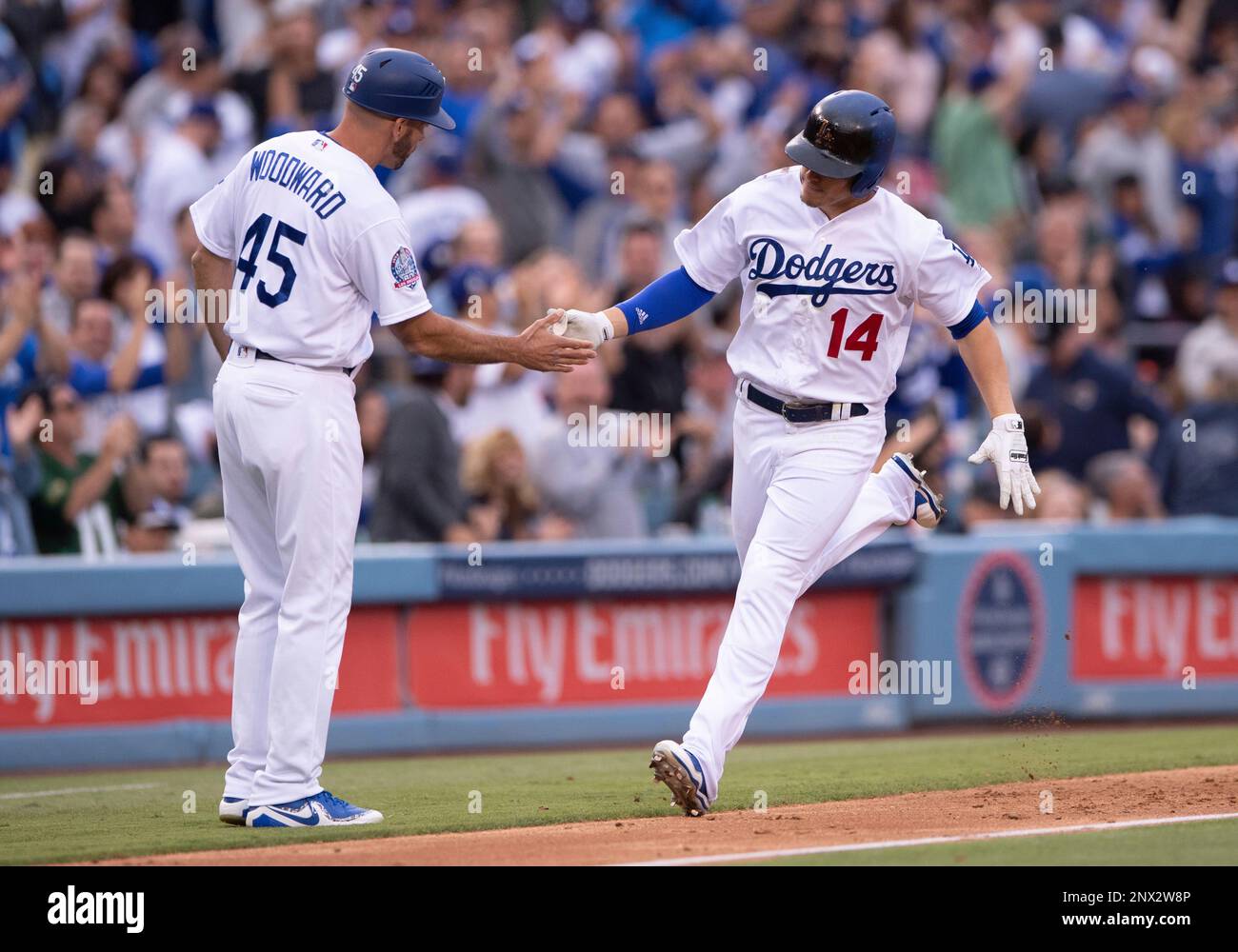 LOS ANGELES, CA - JUNE 16: Los Angeles Dodgers center fielder Enrique ...