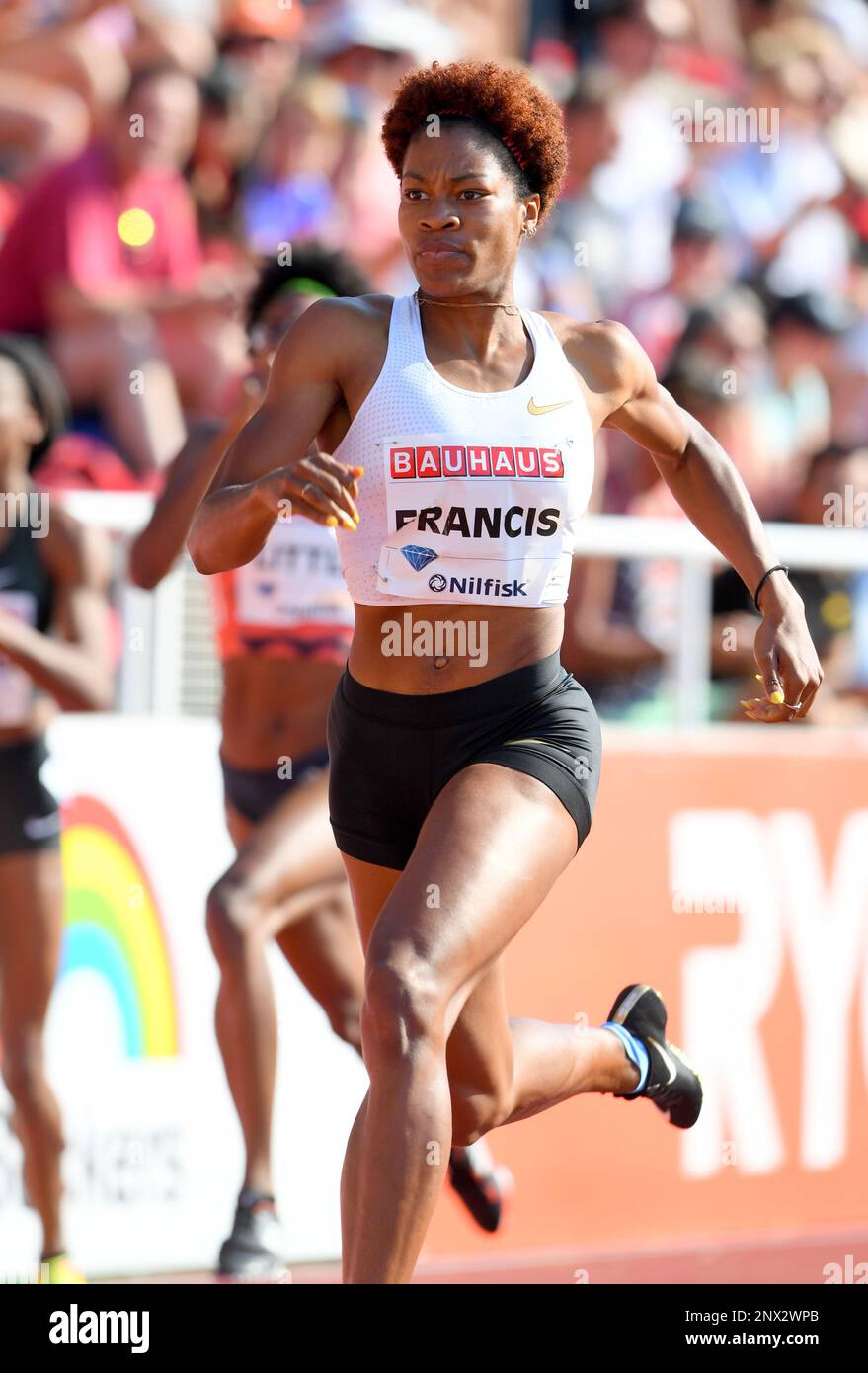 Phyllis Francis (USA) places second in the women's 400m in 50.07 during ...