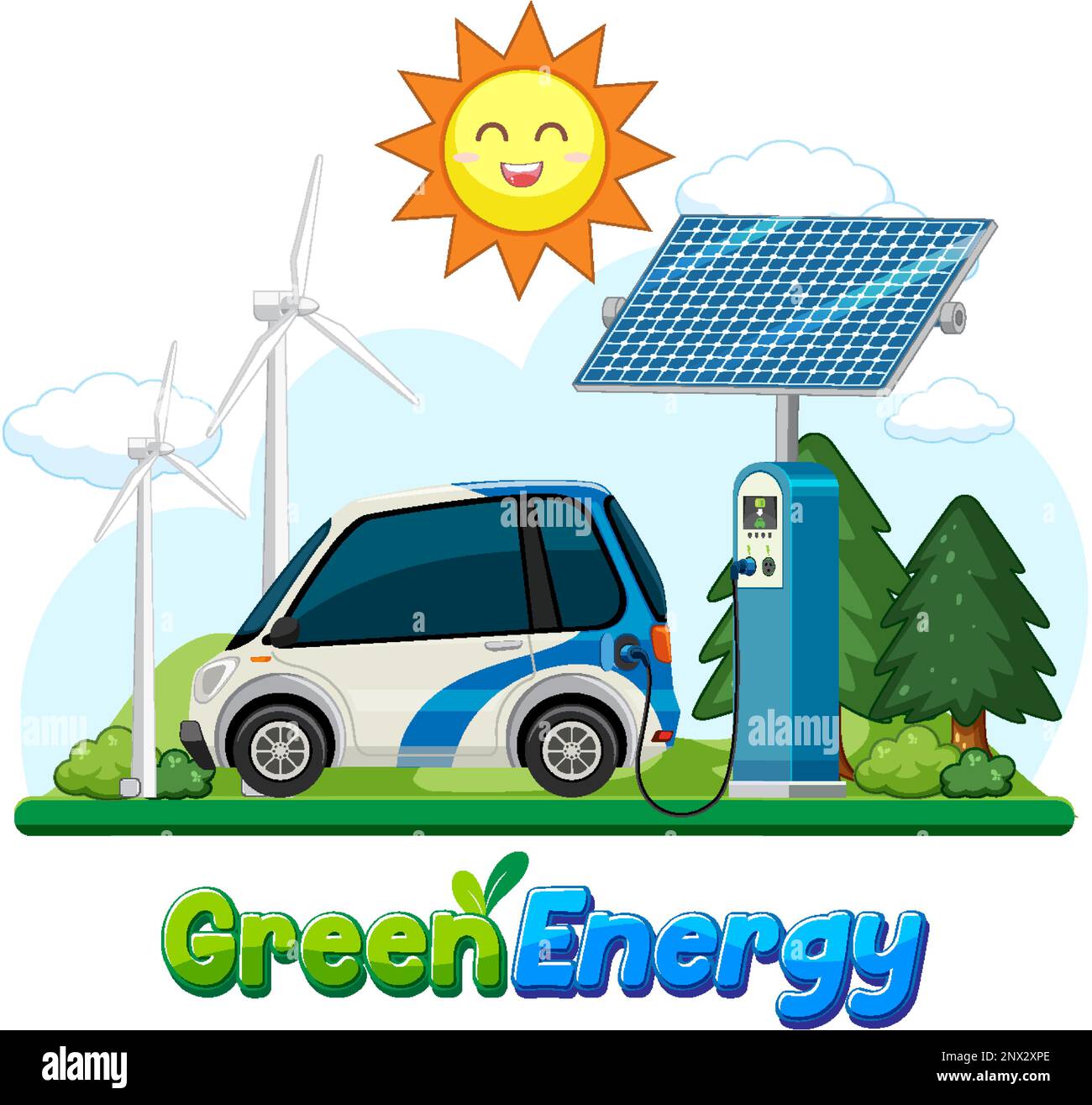 Green energy vector concept illustration Stock Vector Image & Art - Alamy