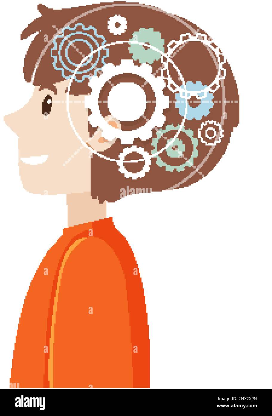 Inside head illustration hi-res stock photography and images - Alamy