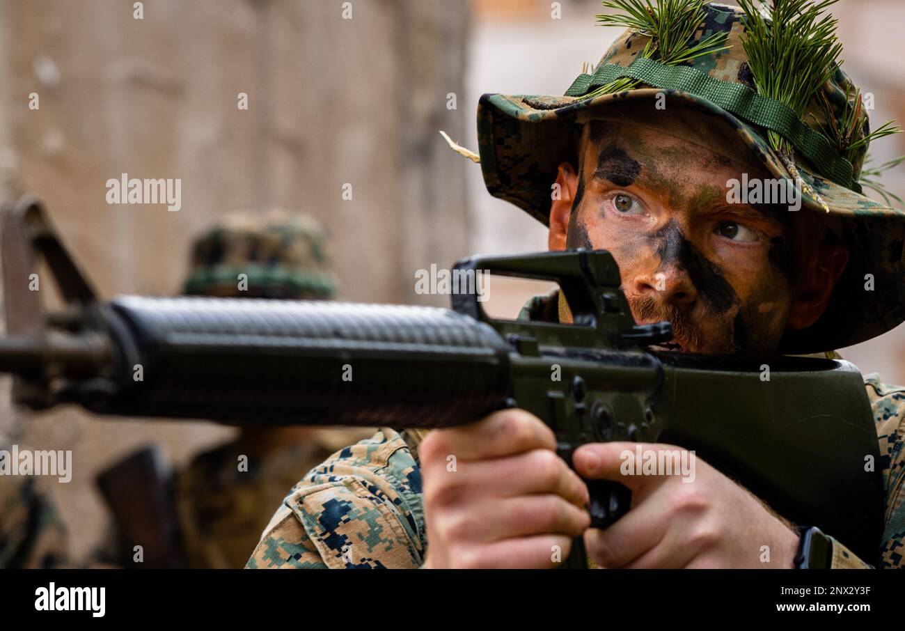 U.S. Marine Corps Cpl. Mitchell Johnson, a combat photographer with ...