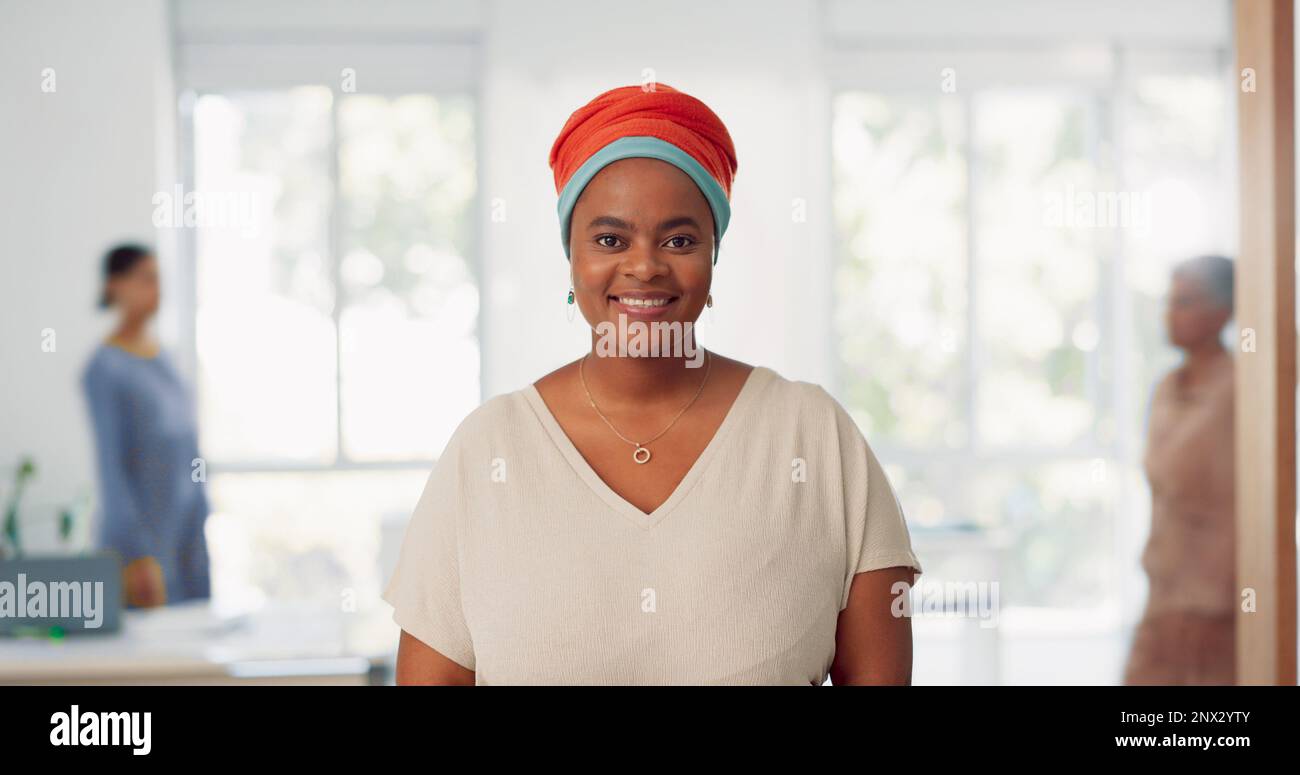 Diversity, collage portrait and business women leader with a smile at ...