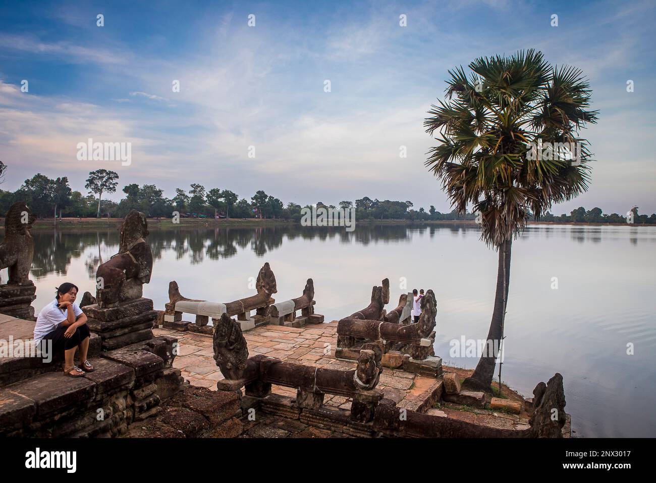 Sras Srang, Angkor Archaeological Park, Siem Reap, Cambodia Stock Photo ...