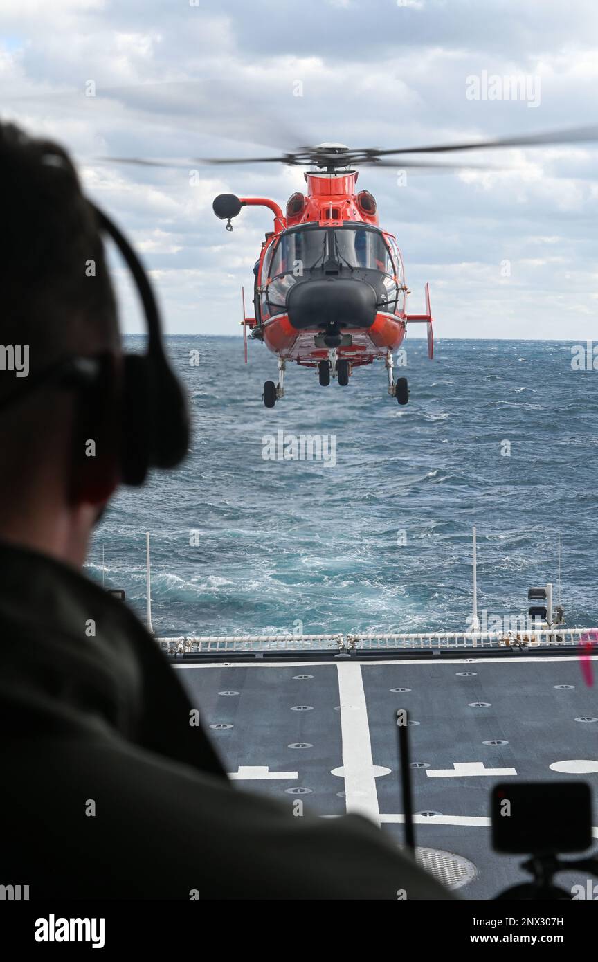 U.S. Coast Guard Petty Officer 2nd Class Spencer Kelly, a crew member ...