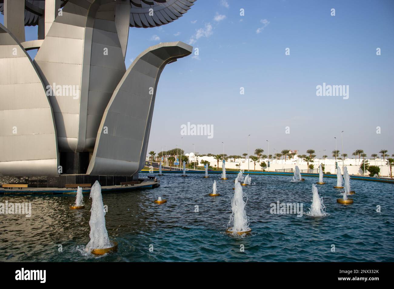SHARM EL SHEIKH, EGYPT - JANUARY 30, 2023 Peace Square monument Stock ...