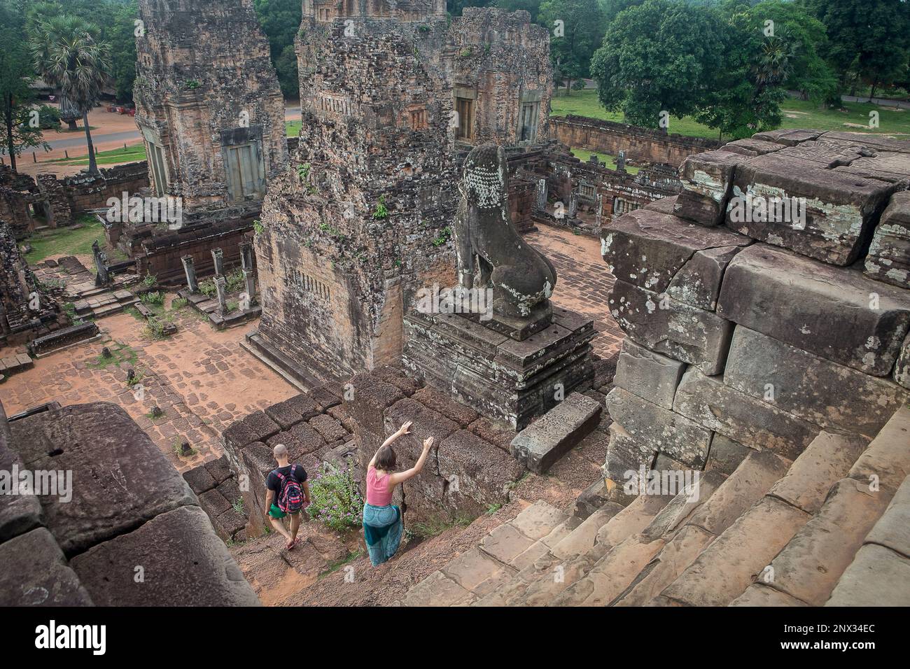 Pre Rup temple, Angkor Archaeological Park, Siem Reap, Cambodia Stock ...
