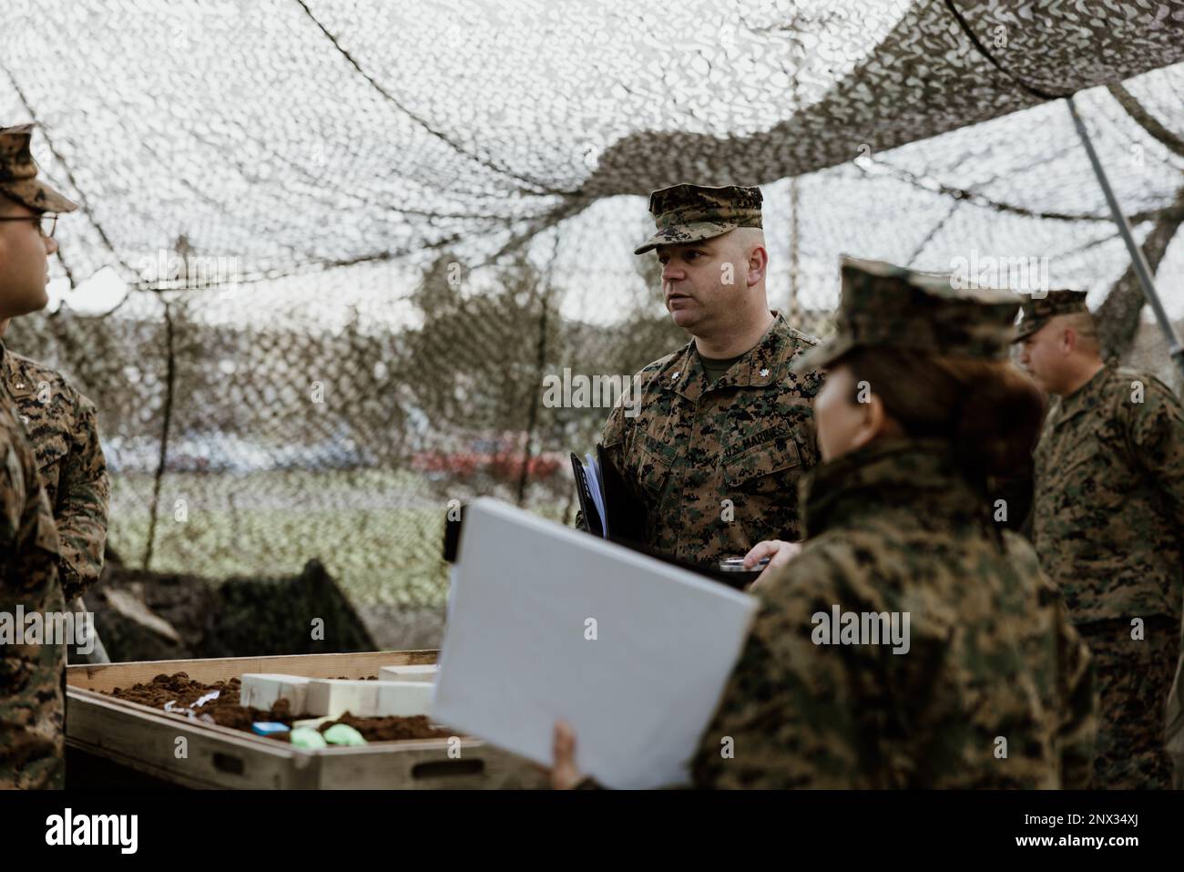 U.S. Marine Corps Lt. Col. David Hunley, the Director of the Food ...