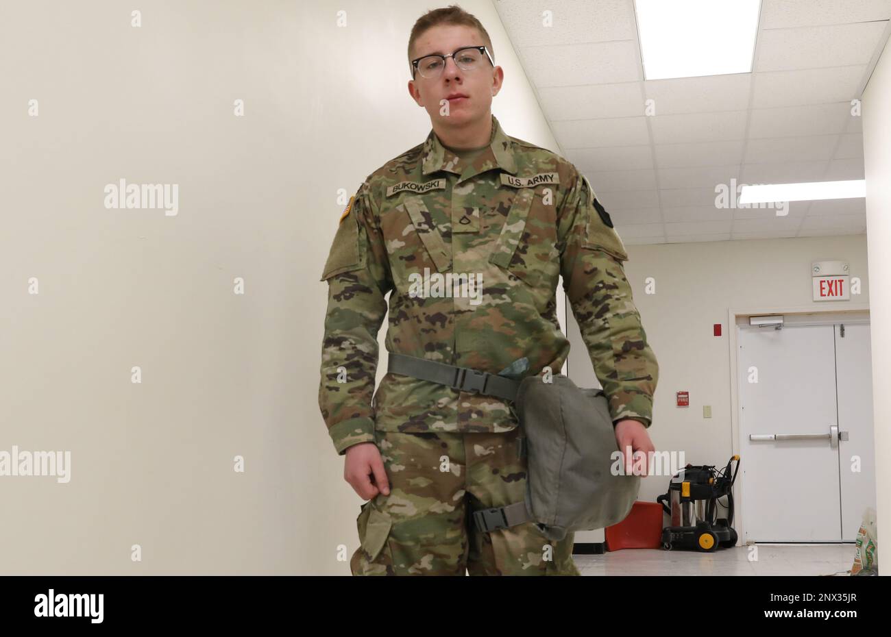 U.S. Army Pfc. Cody Michael Bukowski, infantryman with Bravo Company ...
