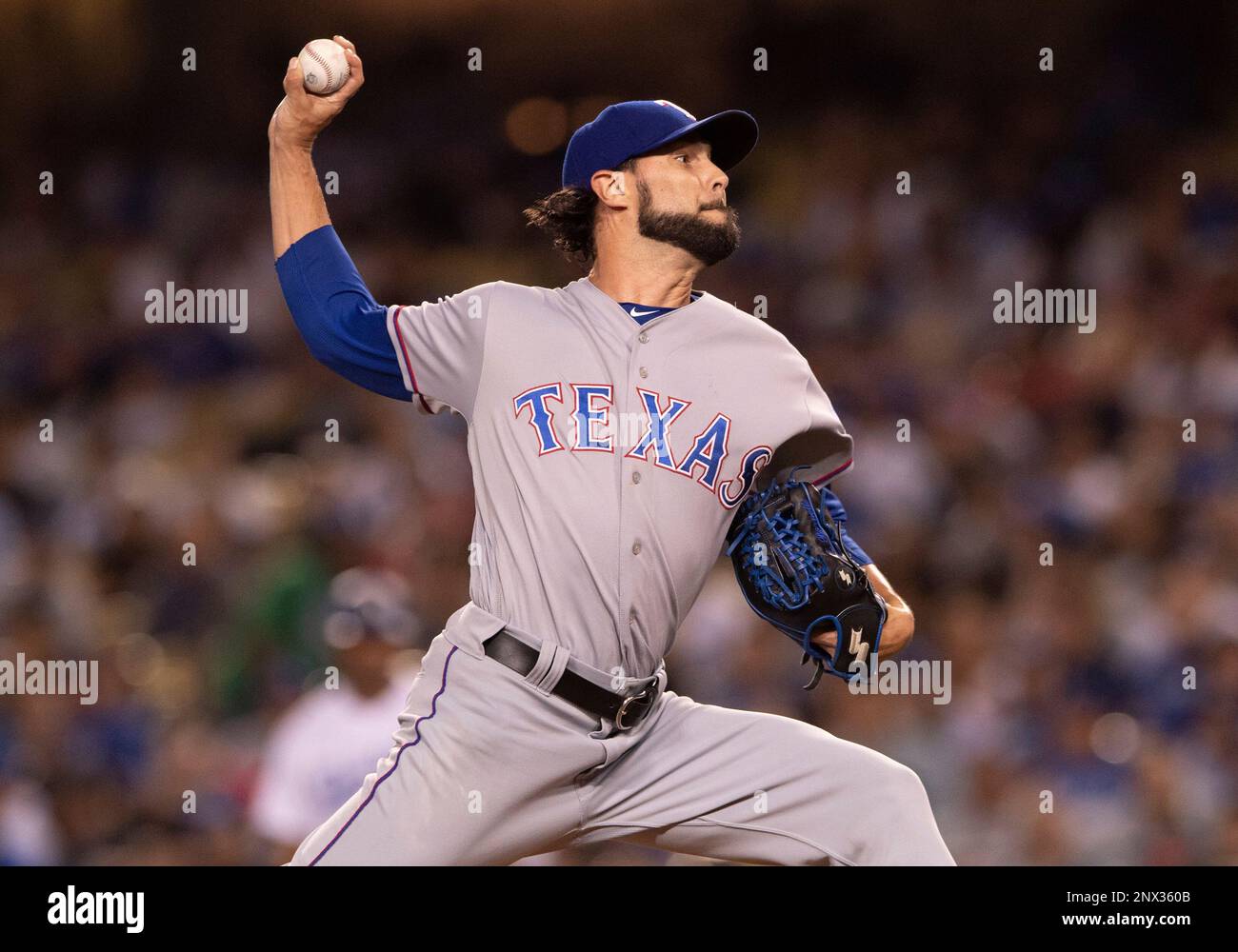 LOS ANGELES, CA - JUNE 12: Texas Rangers relief pitcher Tony Barnette ...