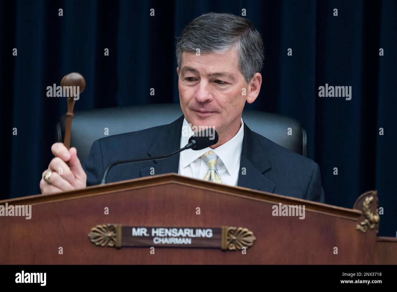 UNITED STATES - JUNE 13: Chairman Jeb Hensarling, R-Texas, gavels in a ...