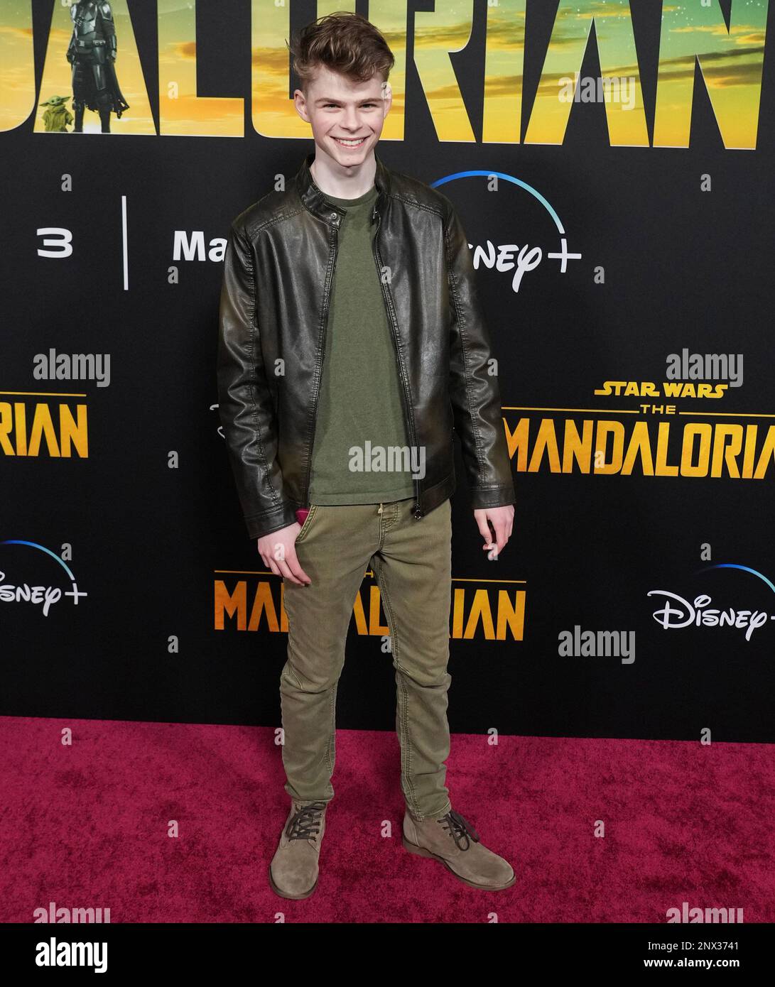 Hollywood, CA, February 28, 2023. Merrick Hanna arrives at the Disney+ ...