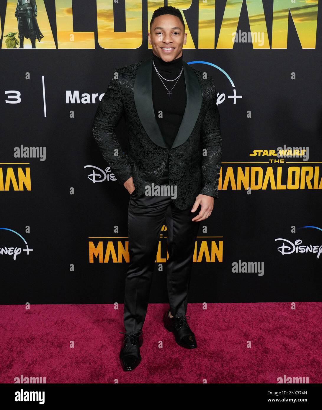 Los Angeles, USA. 28th Feb, 2023. Trevor Bell arrives at the Disney THE ...