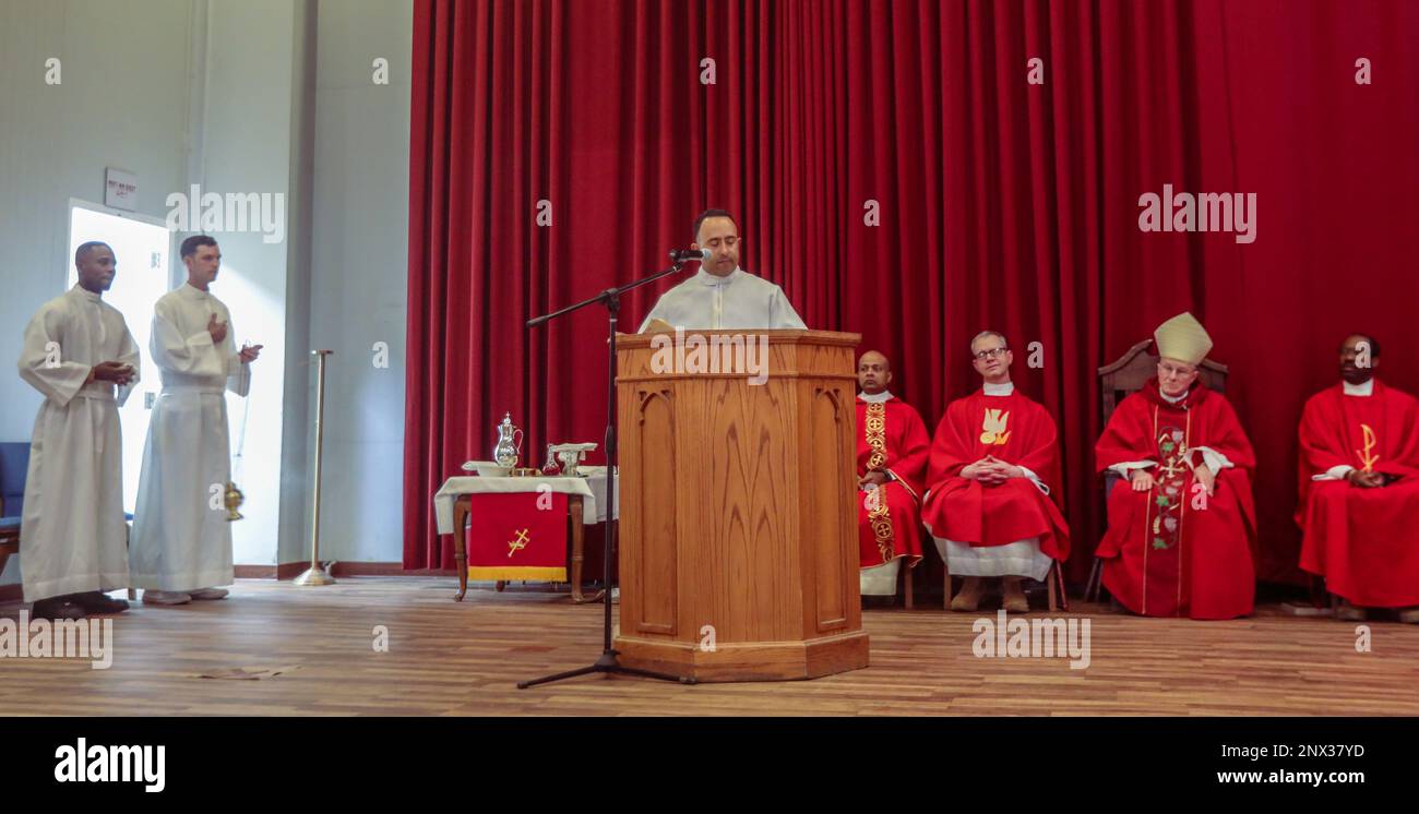 U.S. Army Staff Sgt. Anthony Montalvo, a religious affairs sergeant ...