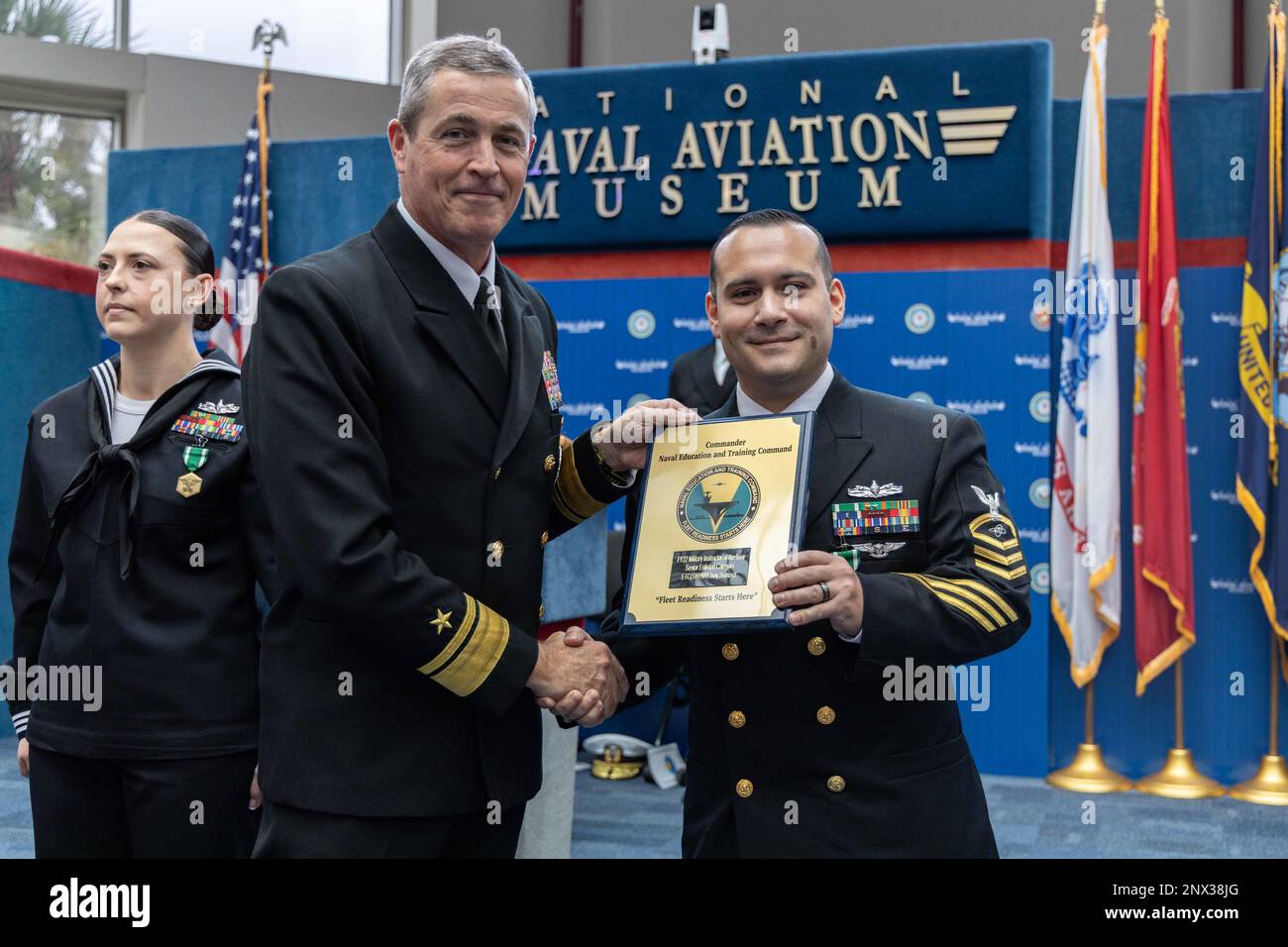 Rear Adm. Pete Garvin, commander, Naval Education and Training Command ...