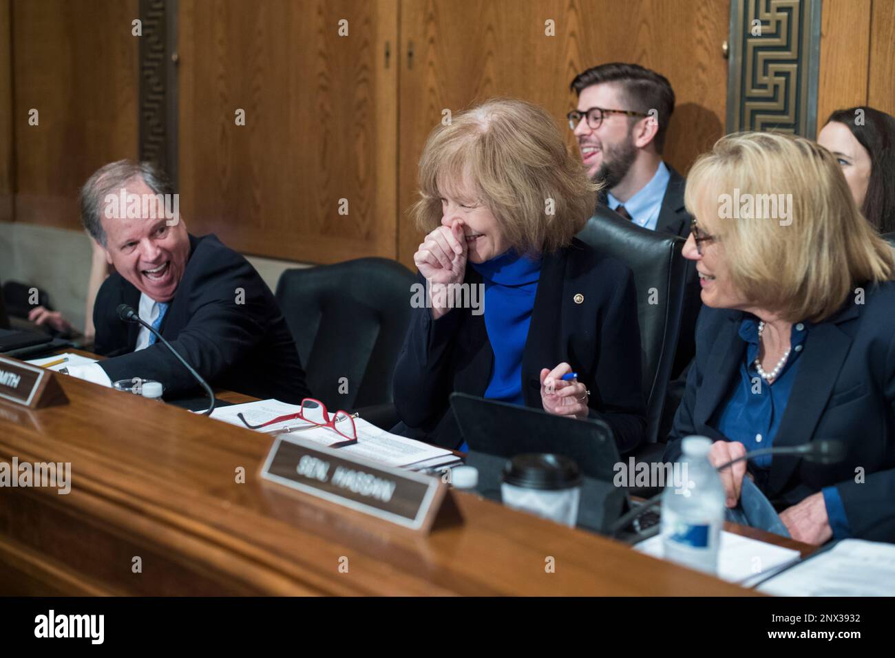UNITED STATES - JUNE 12: Sen. Doug Jones, D-Ala., has an issue with his ...