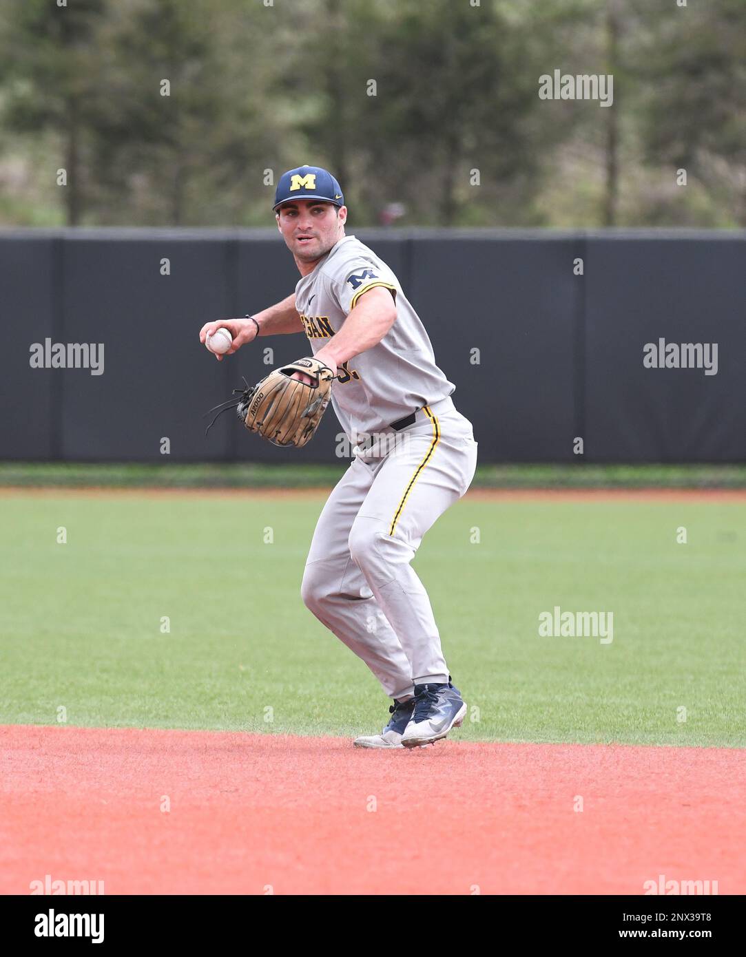 University of Michigan Wolverines infielder Joe Pace (32) during game ...