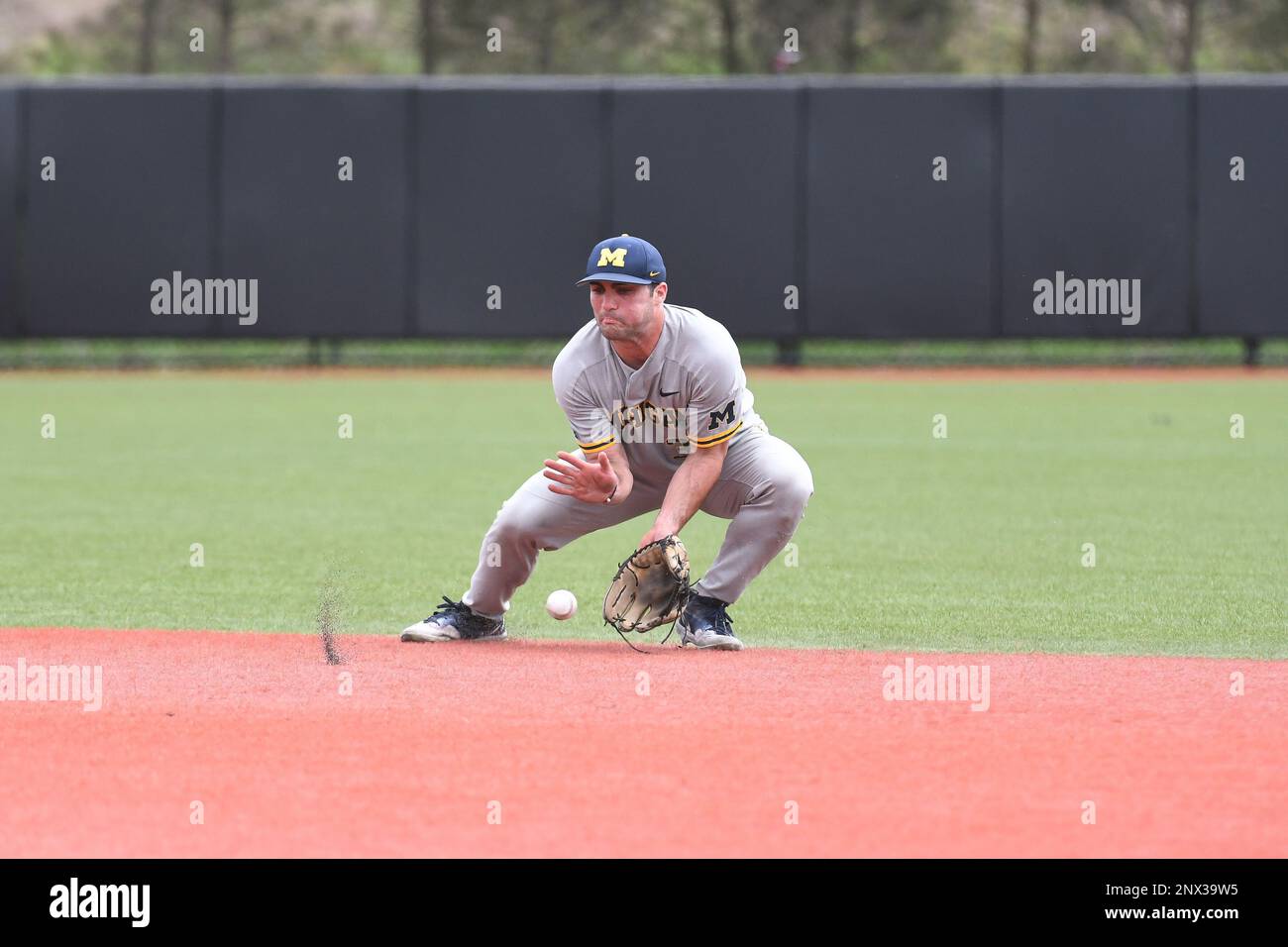 University of Michigan Wolverines infielder Joe Pace (32) during game ...