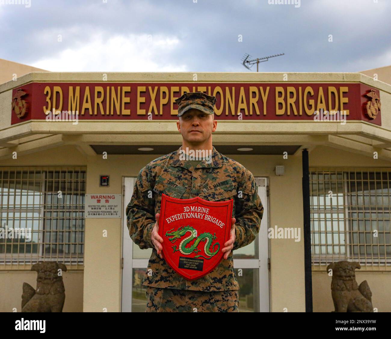 U.S. Marine Gunnery Sgt. Cory Trott, a chemical biological radiological ...