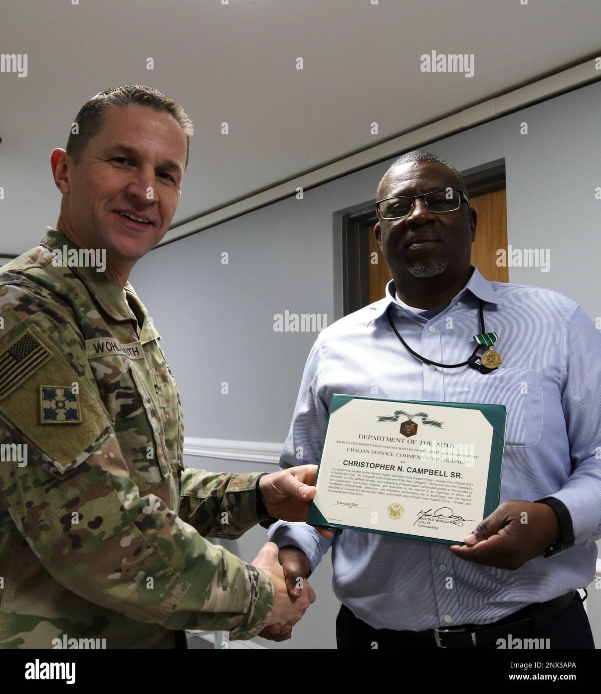 Christopher Campbell, general supply specialist, Area Support Group ...