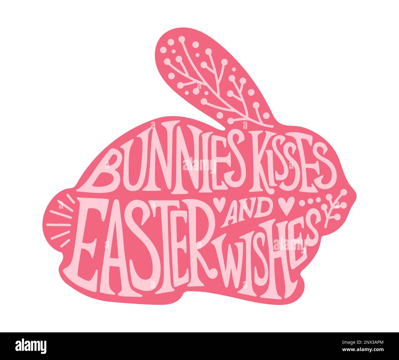 Bunny sublimation design Stock Vector Images - Alamy