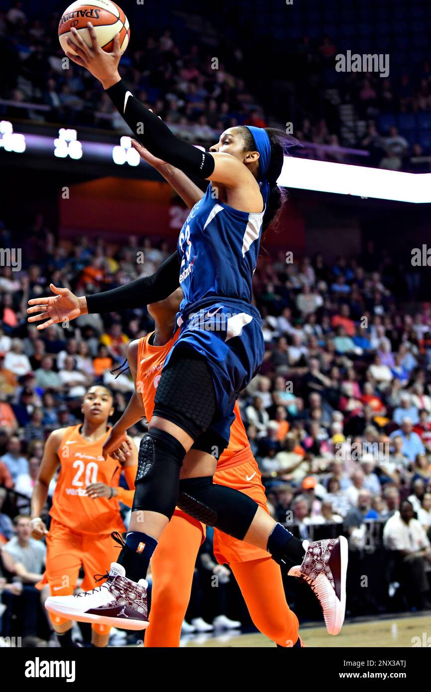 June 9, 2018: Minnesota forward, Maya Moore, goes up for a lay up ...