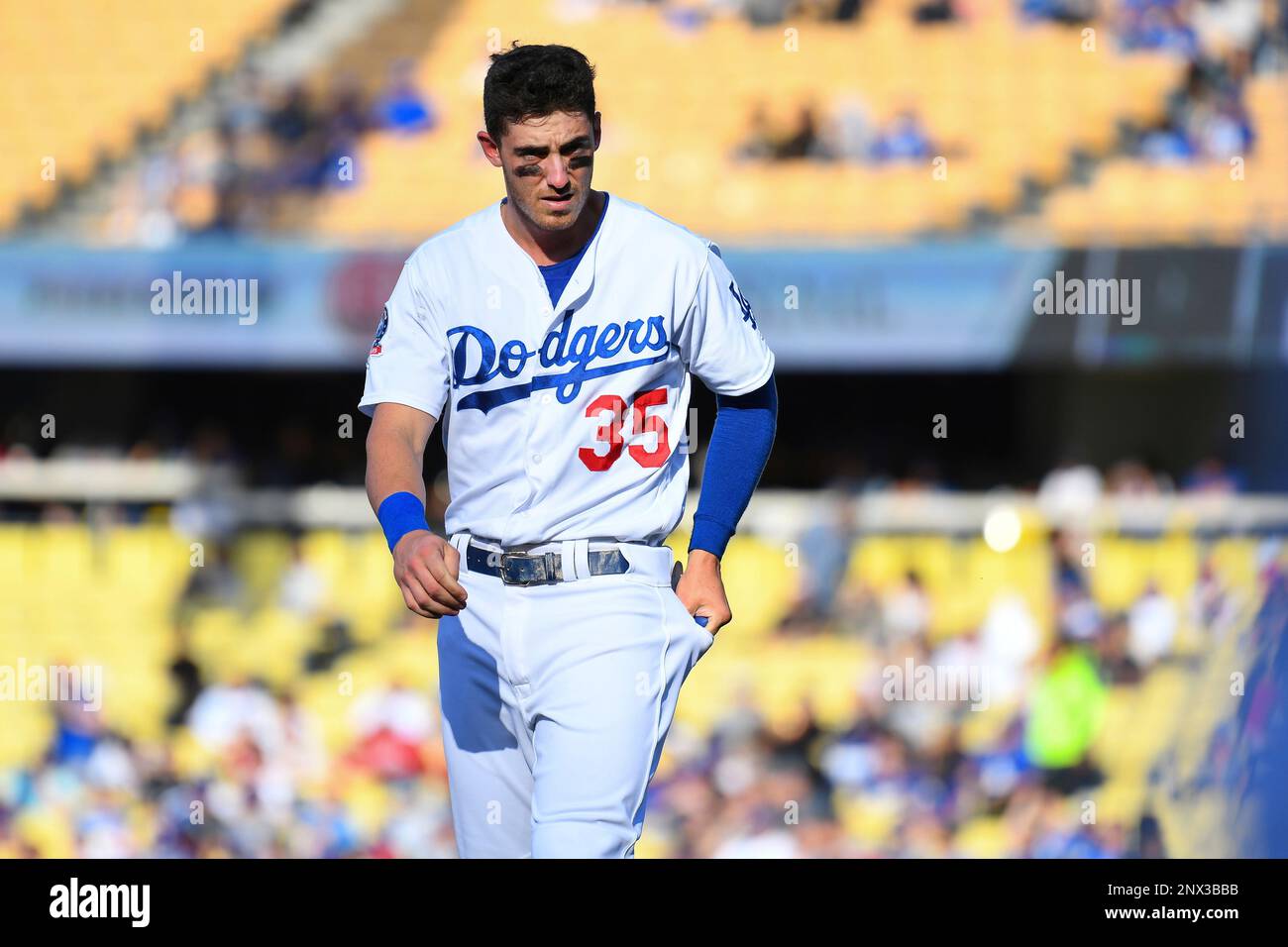 LOS ANGELES, CA - MAY 31: Los Angeles Dodgers Outfield Cody Bellinger ...