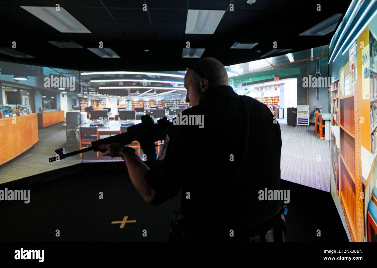 In this May 30, 2018, photo, O'Fallon Police Officer Joshua Gregory ...