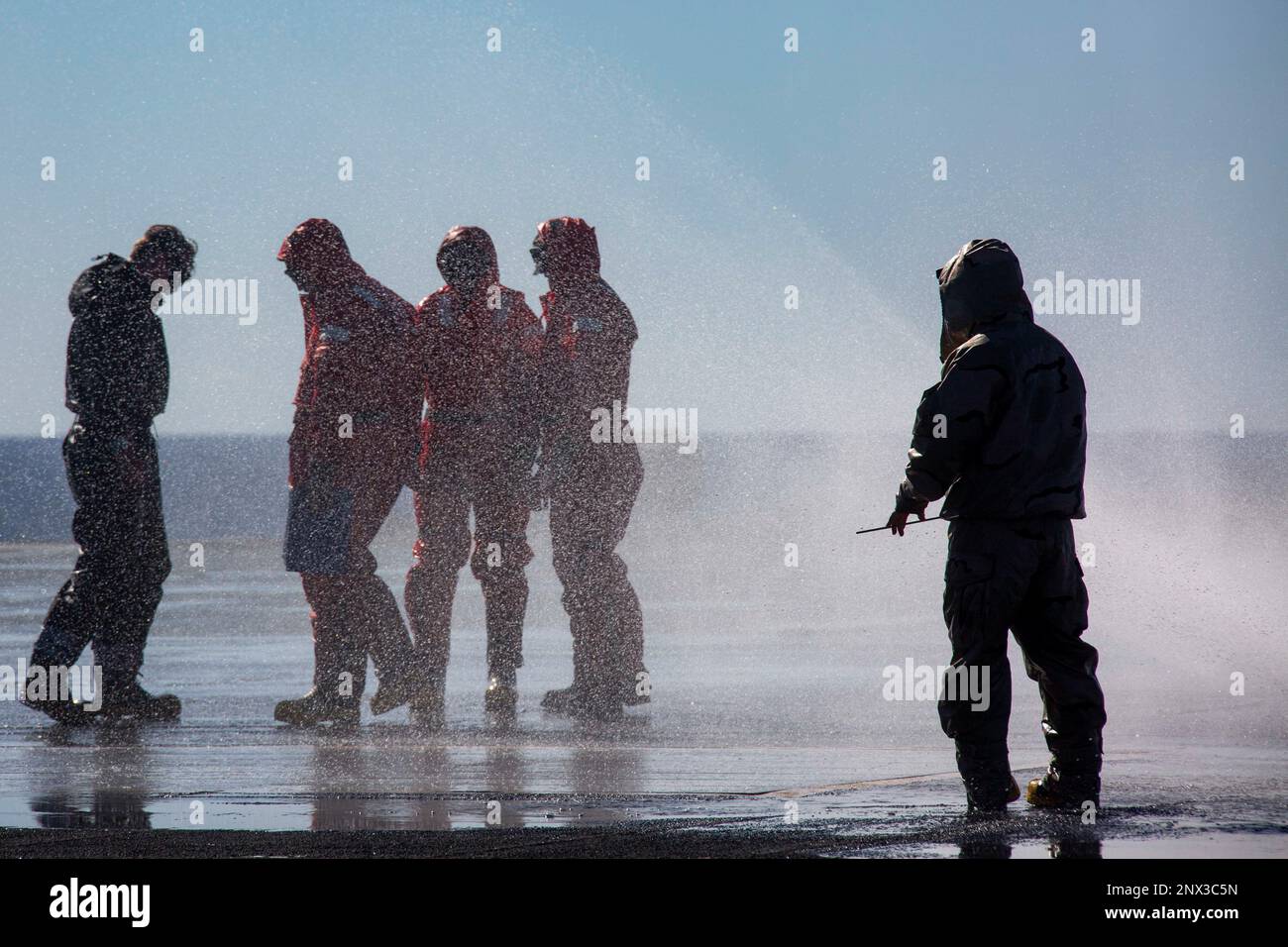 230121-N-MU675-2189 PACIFIC OCEAN (Jan. 21, 2023) Sailors perform a ...