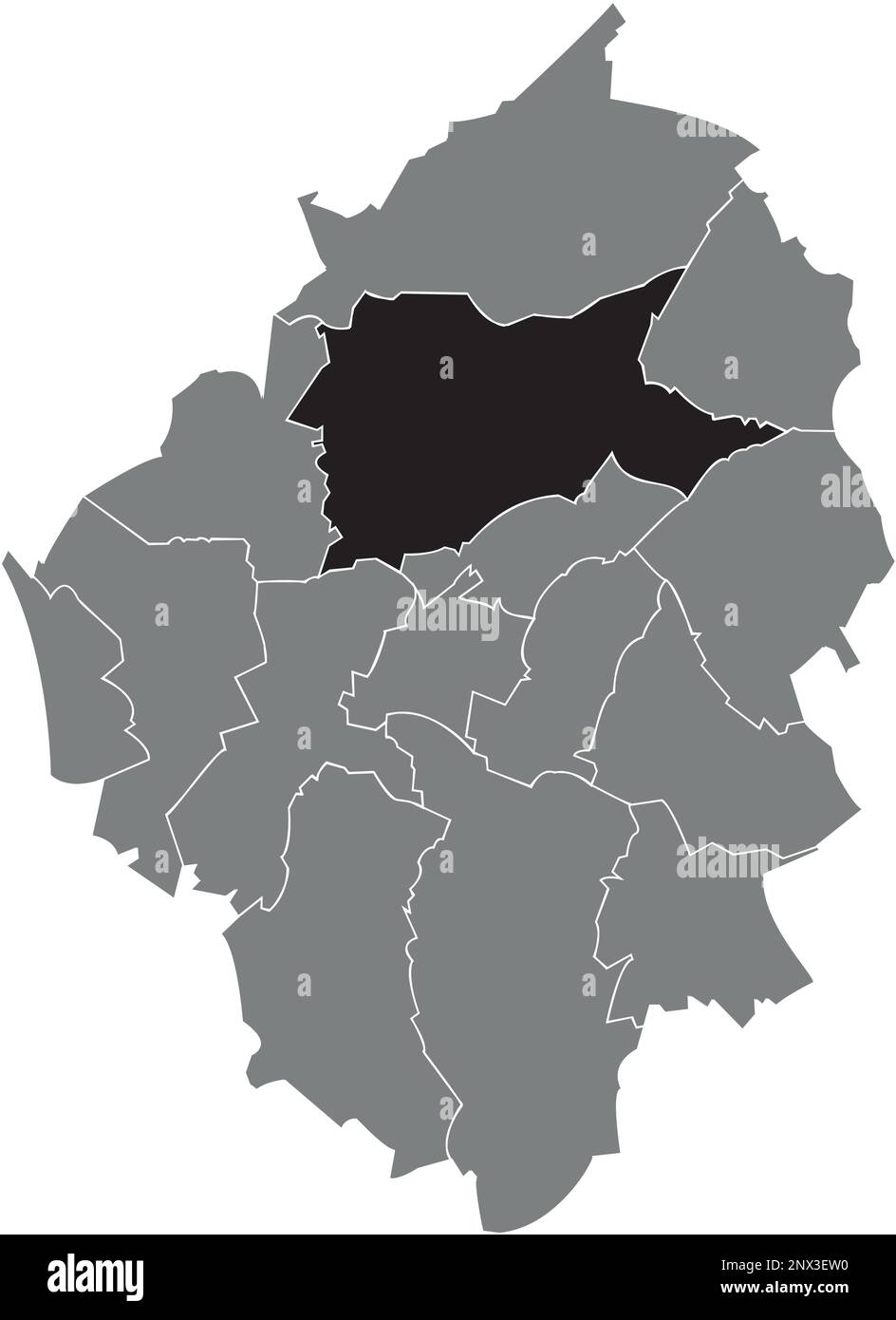 Locator map of the JUMET MUNICIPALITY, CHARLEROI Stock Vector Image ...