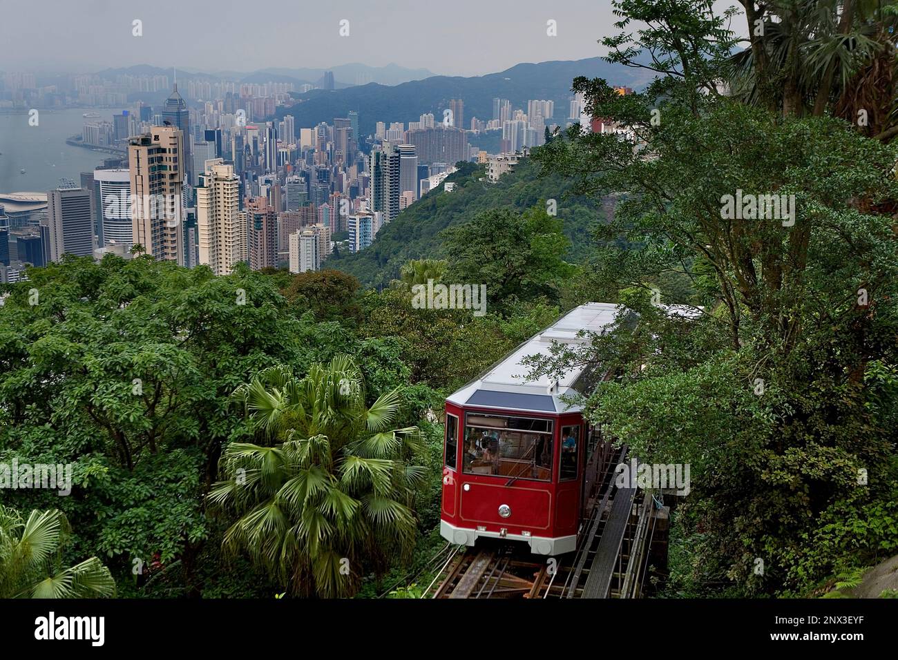 Peak tram ,Hong Kong, China Stock Photo - Alamy