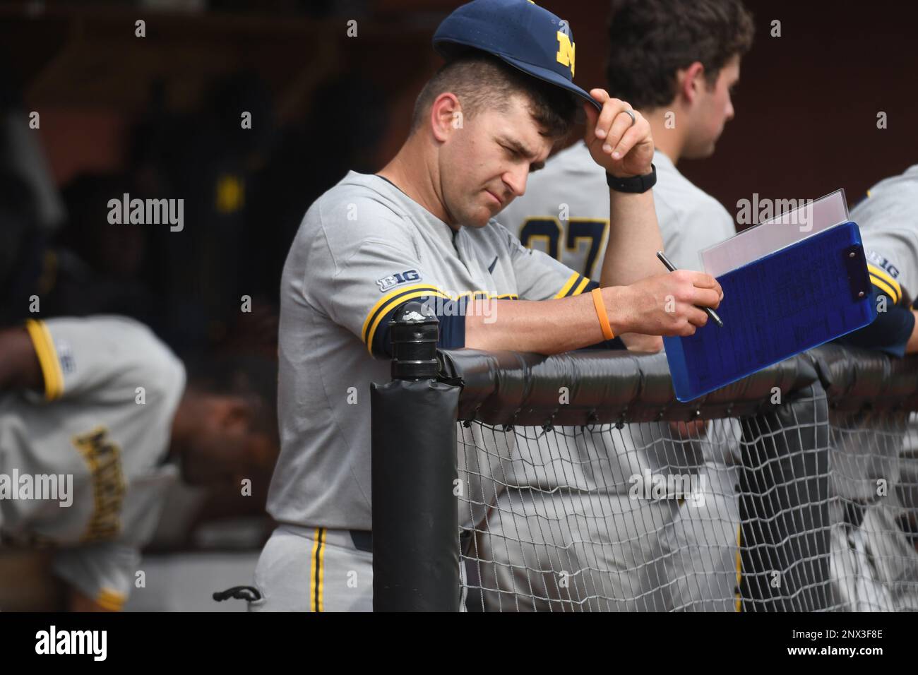 University of Michigan Wolverines head coach Erik Bakich (23) during ...