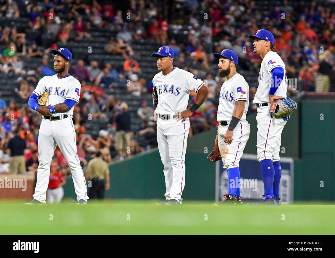 Jun 08, 2018: left to right Texas Rangers shortstop Jurickson Profar ...