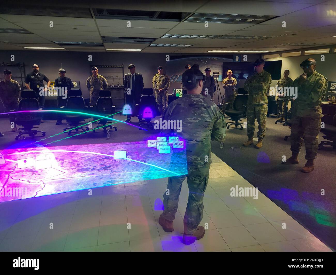 Gen. Gary Brito (right), commanding general for the U.S. Army Training ...