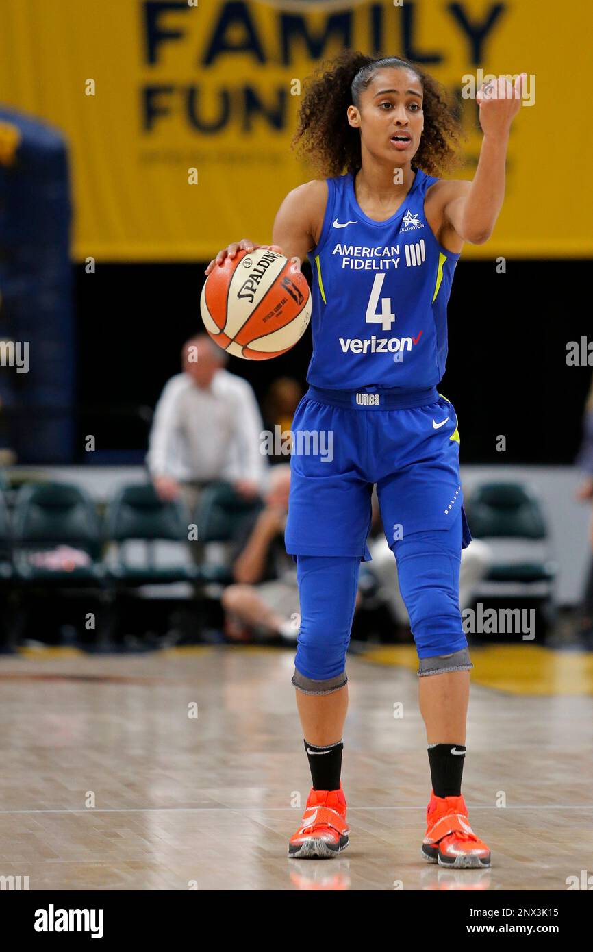 INDIANAPOLIS, IN JUN 08 2018: Dallas Wings guard Skylar Diggins-Smith ...