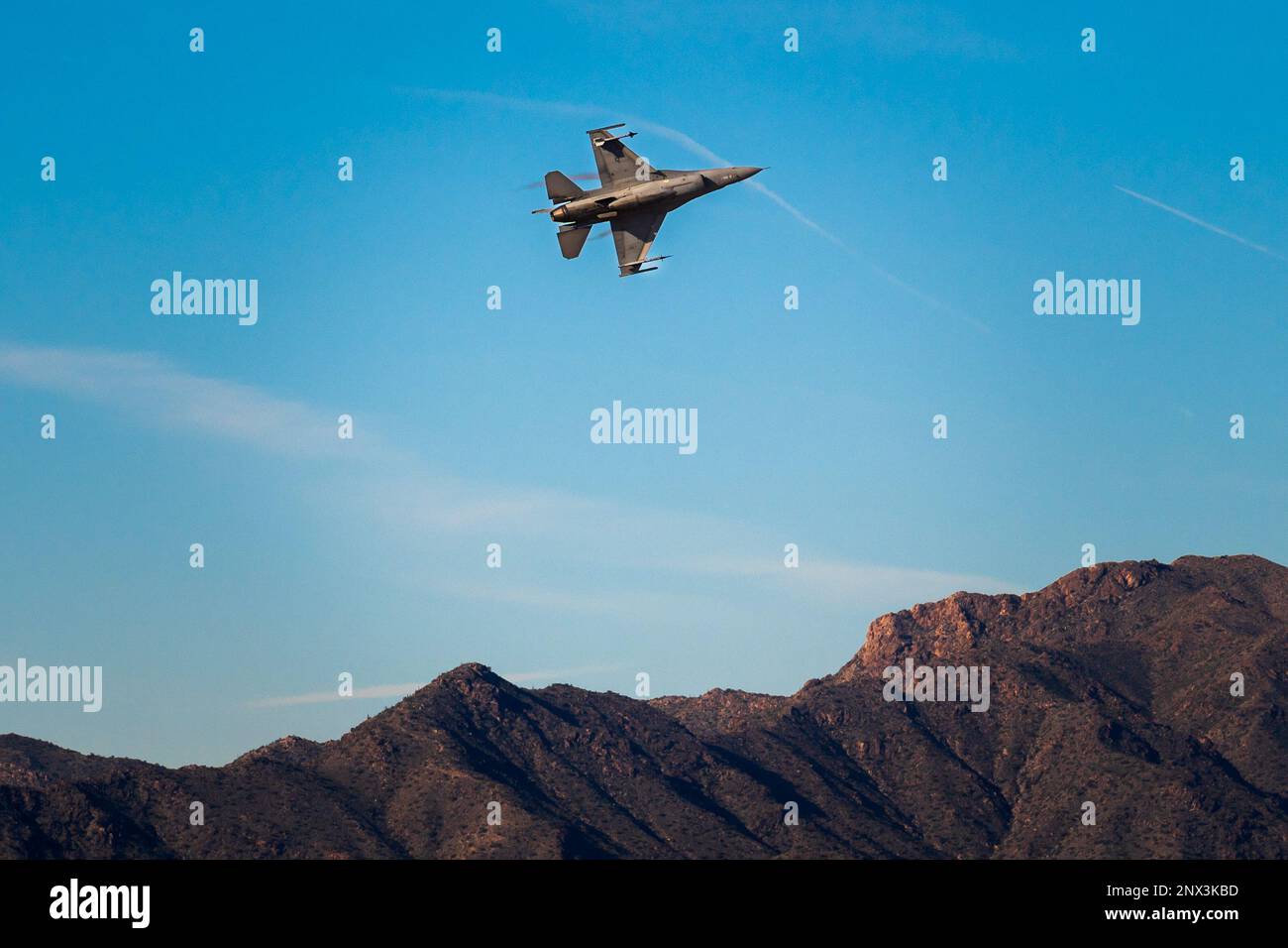An F-16 Fighting Falcon assigned to the 309th Fighter Squadron, flies ...