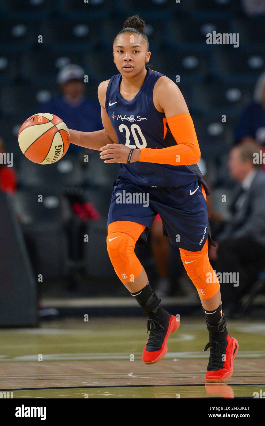 ATLANTA, GA – JUNE 05: Connecticut's Alex Bentley (20) brings the ball ...