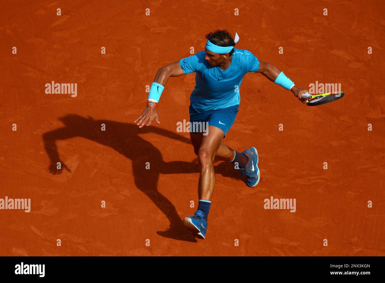 PARIS, FRANCE - JUNE 08: RAFAEL NADAL (ESP) during day thirdteen match ...