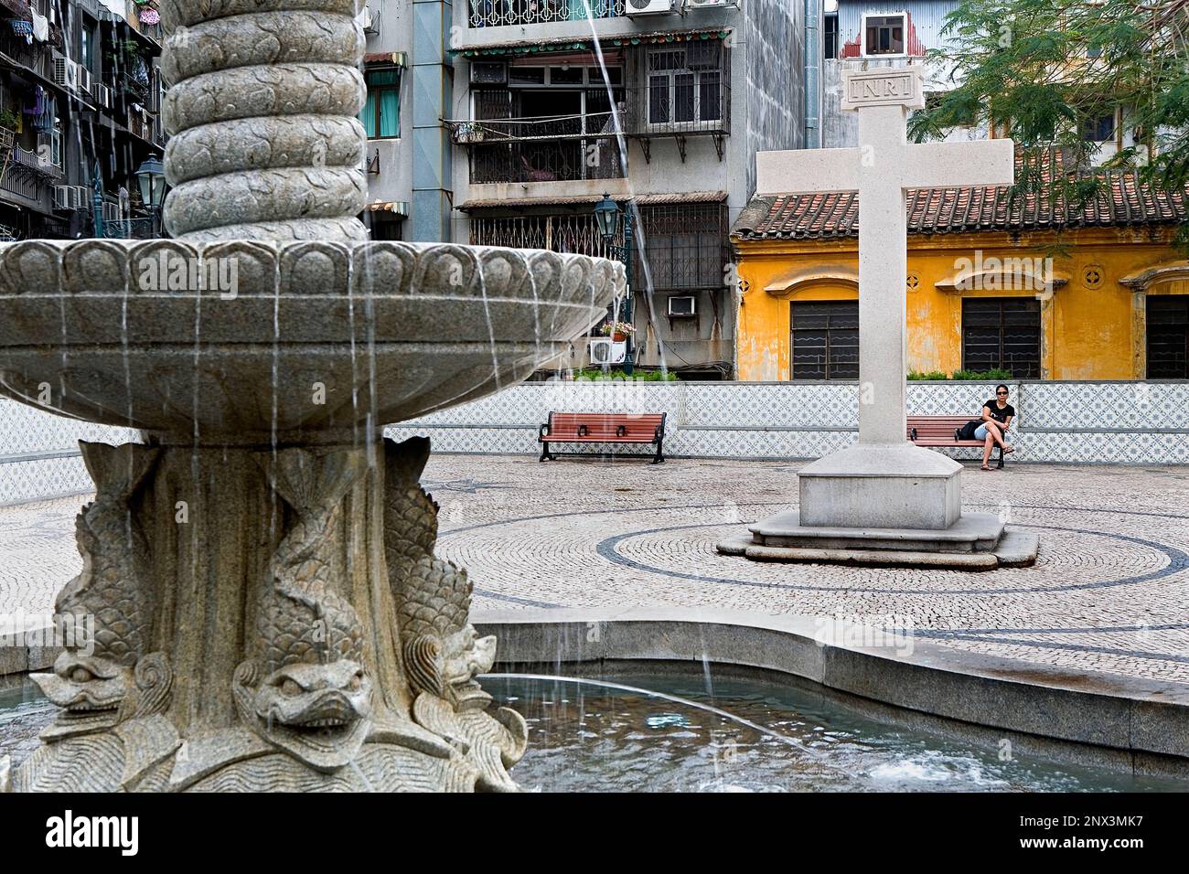 Largo da Se,Macau,China Stock Photo - Alamy