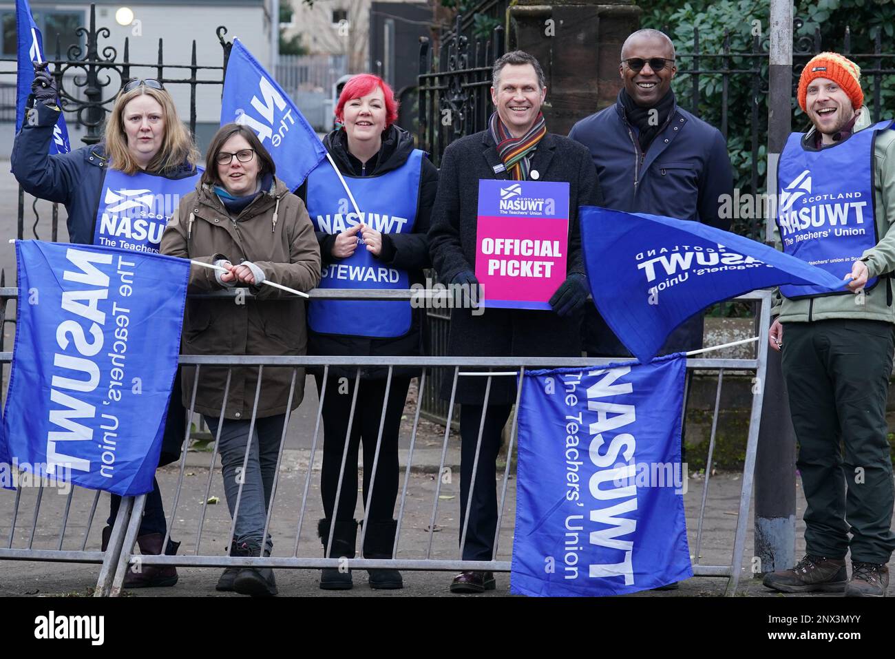 (second right) Dr Patrick Roach general secretary of National ...