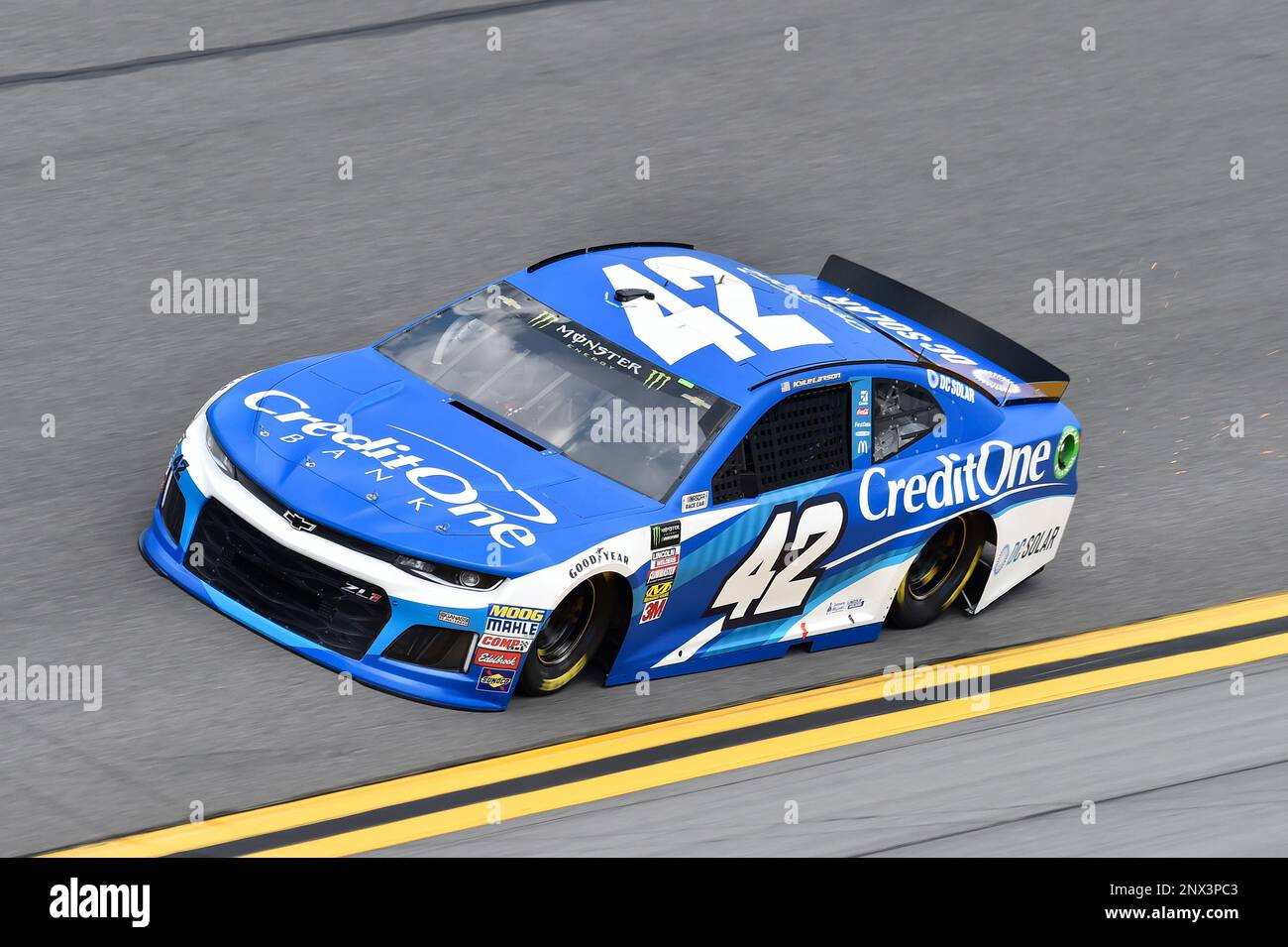 Kyle Larson, Chip Ganassi Racing, Credit One Bank Chevrolet Camaro ...