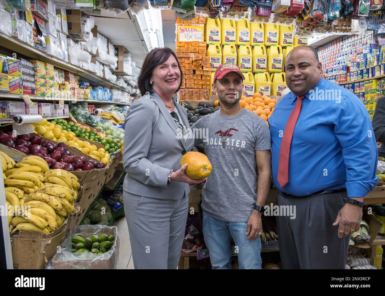Lawrence General Hospital President and CEO Dianne Anderson, left, and ...