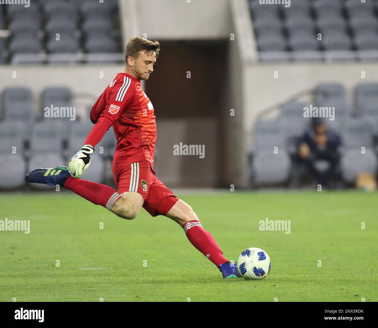 June 6, 2018 Los Angeles, CA...Los Angeles FC goalkeeper Tyler Miller ...